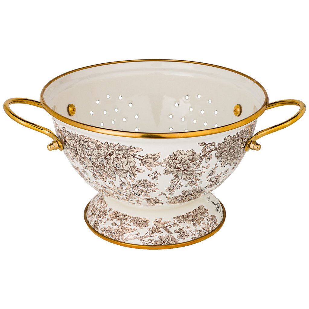 Дуршлаг Agness эмалированный, серия royal garden 20 см. h=14 см. d=20 ...
