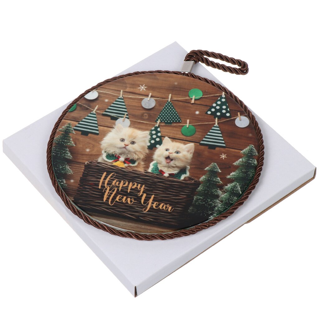 Подставка под горячее, керамика, круглая, 16 см, Daniks, Котята в Москве: цены, фото, отзывы ...