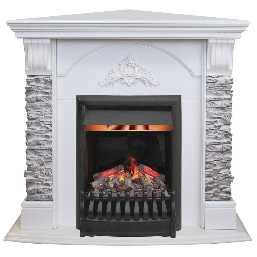 Электрокамин Athena Corner GR STD/EUG/24/25'5 WT + 3D Oregan в Москве: цены, фото, отзывы, 4 ...